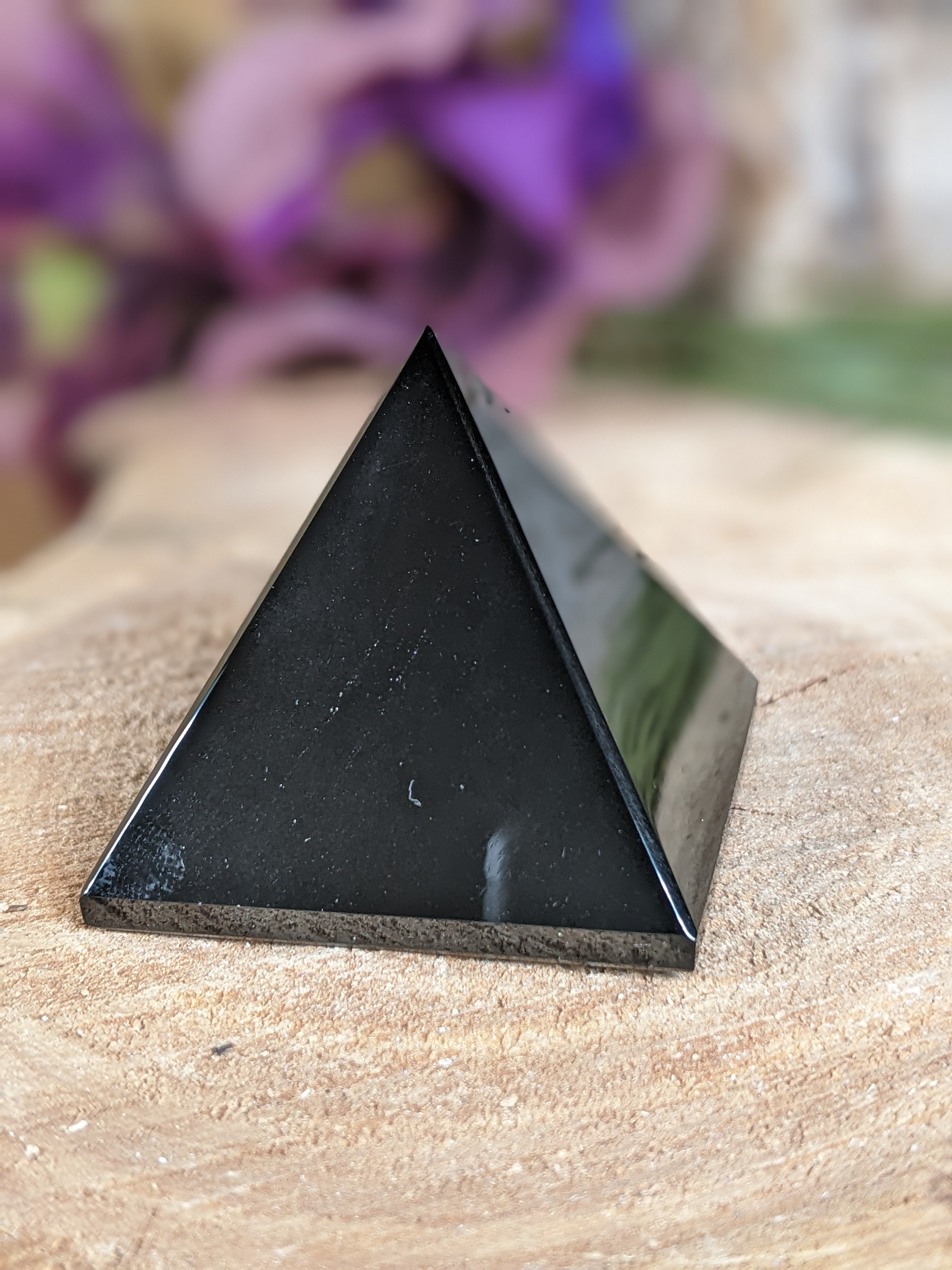 Black Obsidian Pyramid – Little Flower Naturals